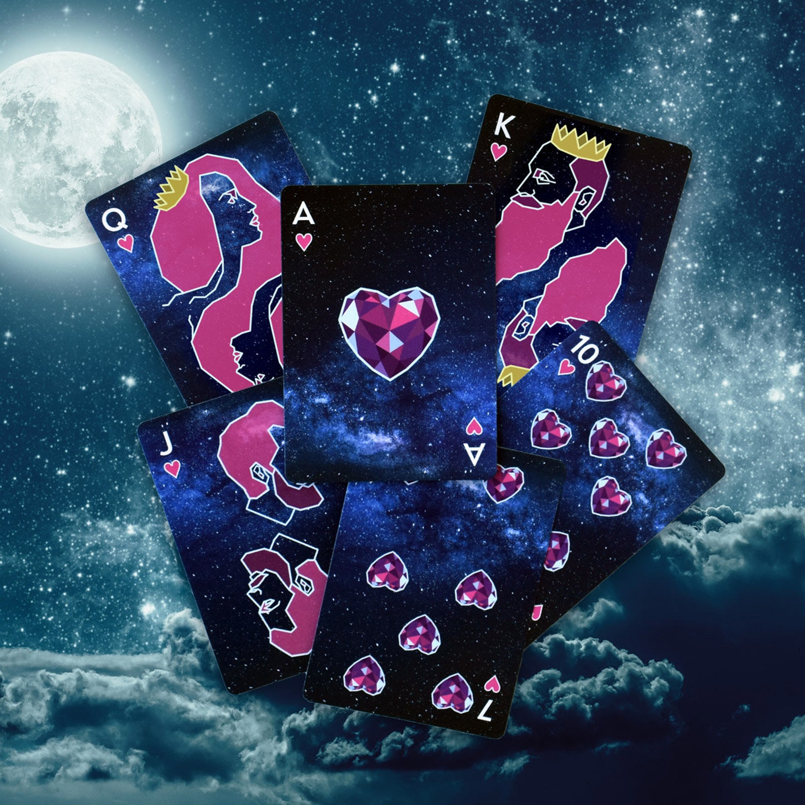 Playing Cards Past Midnight Cartomancy Deck, Playing Card Deck, Playing ...