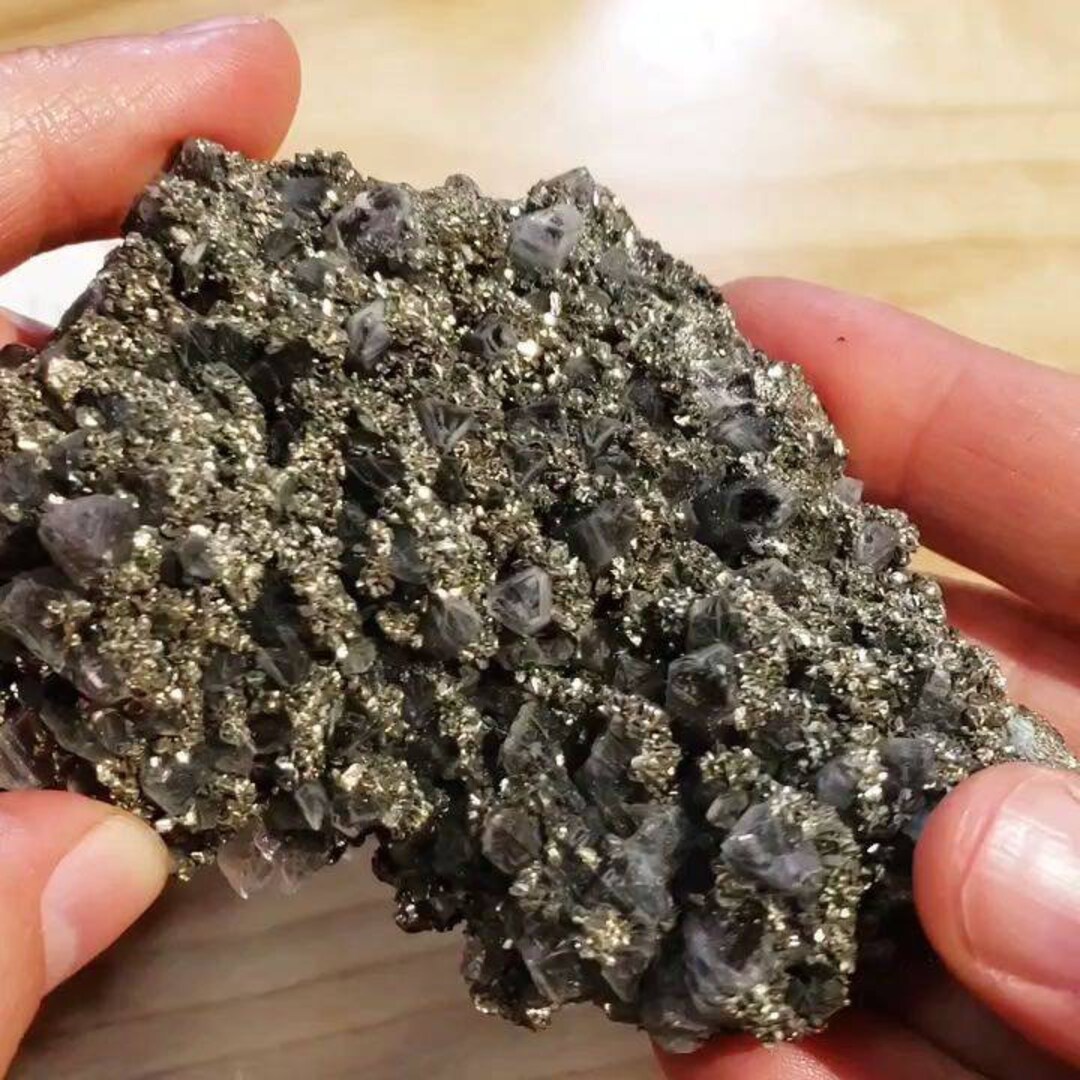 Amethyst With Pyrite #2 From Bulgaria - Etsy
