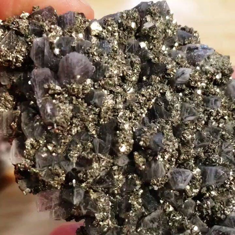 Amethyst With Pyrite #2 From Bulgaria - Etsy