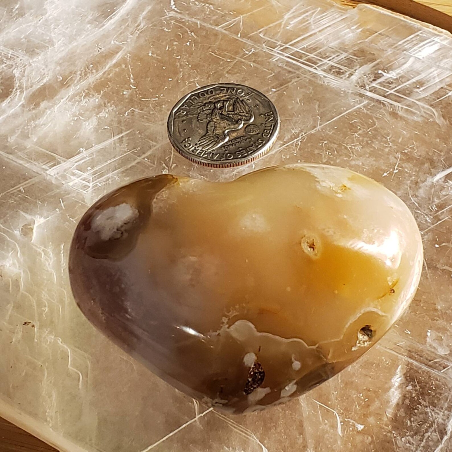 Large Flower Agate Puffy Heart From China 70mm - Etsy