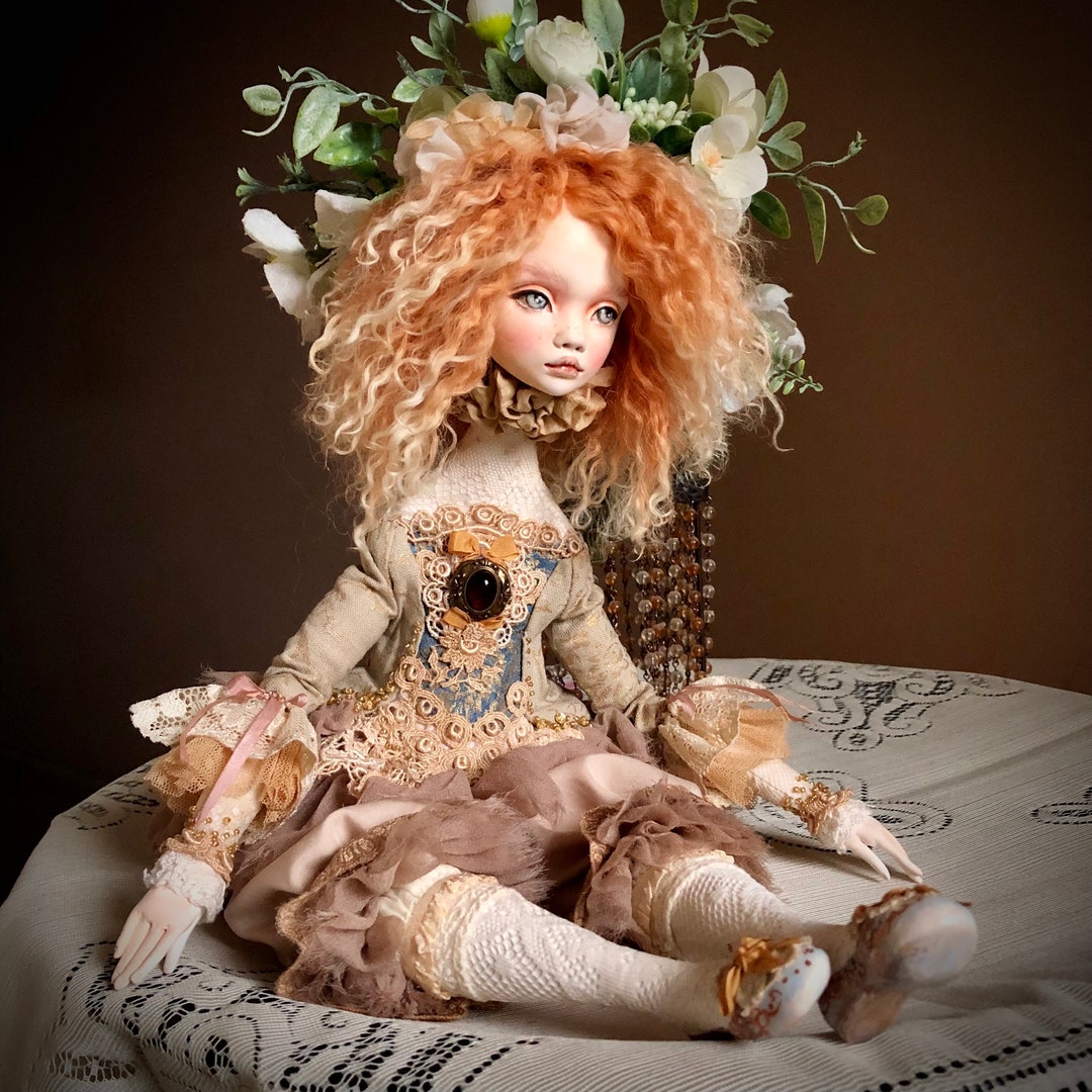 Art Doll Dominika, Collectible Doll, Interior Art - Etsy