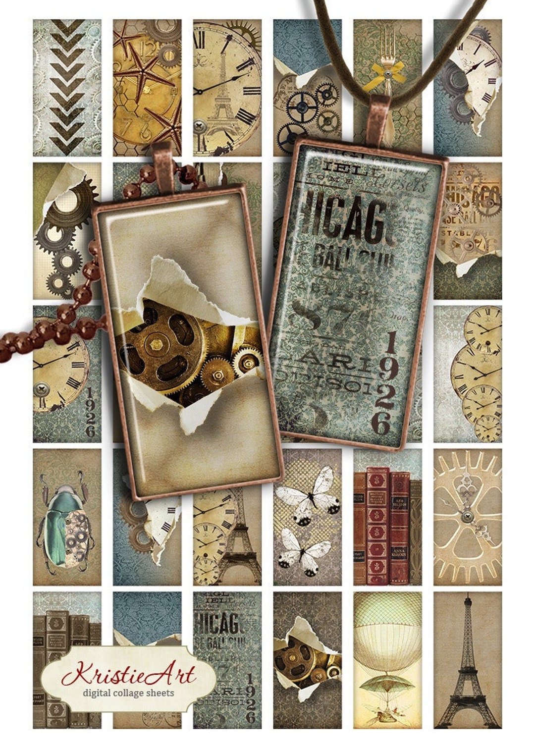 Mechanical Illusions - Digital Collage Sheet PR017 Printable Download ...