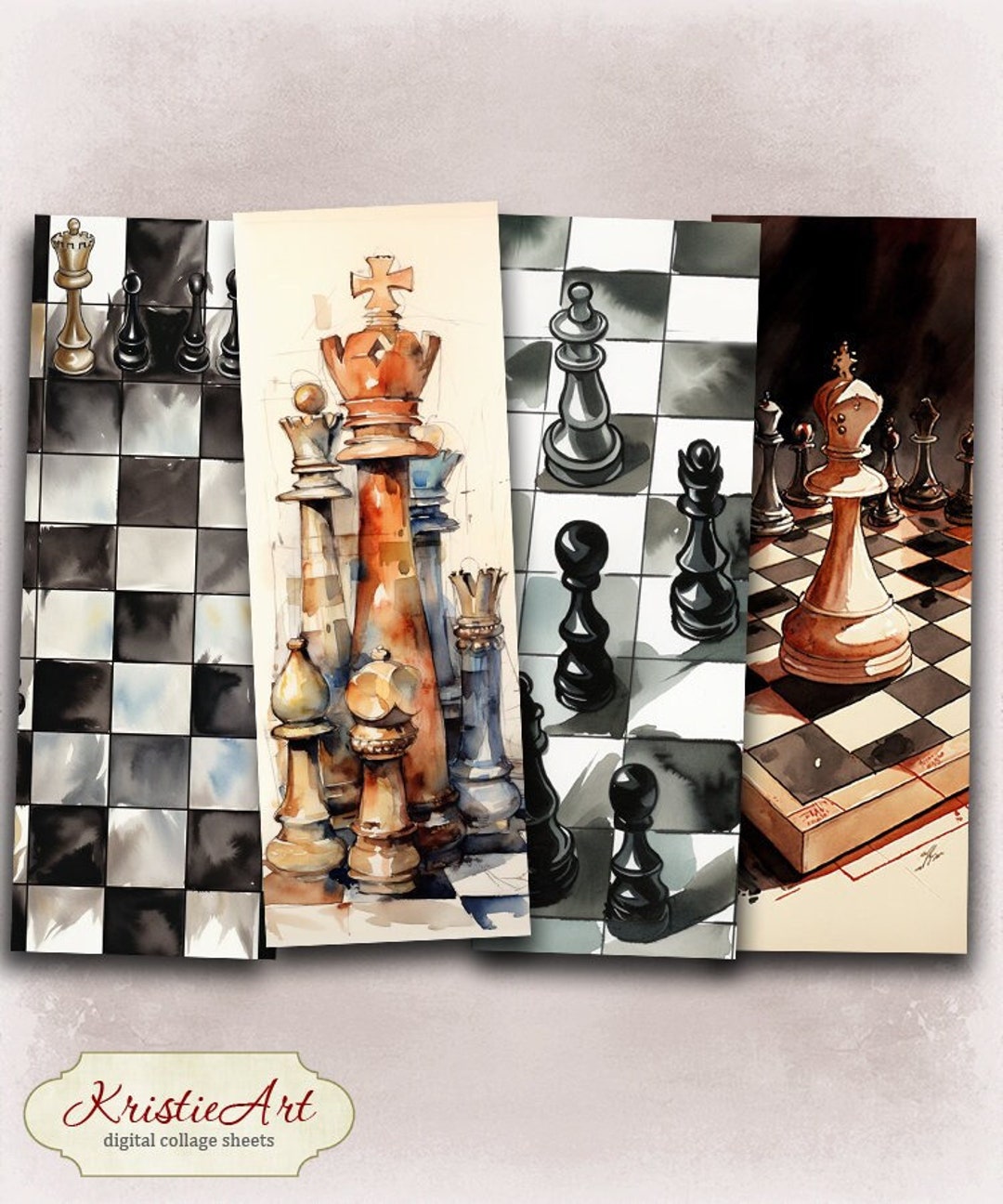 Unique Chess-themed Digital Bookmarks | Perfect for Bookworms and Chess ...