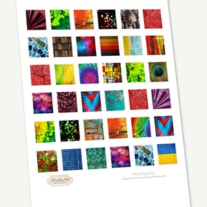 Amazing World Pendant Image - Digital Printable 25 Mm Square 1 Inch ...