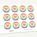 Printable Favor Tags "thank You" Rainbow Chevron, Printable Thank You ...