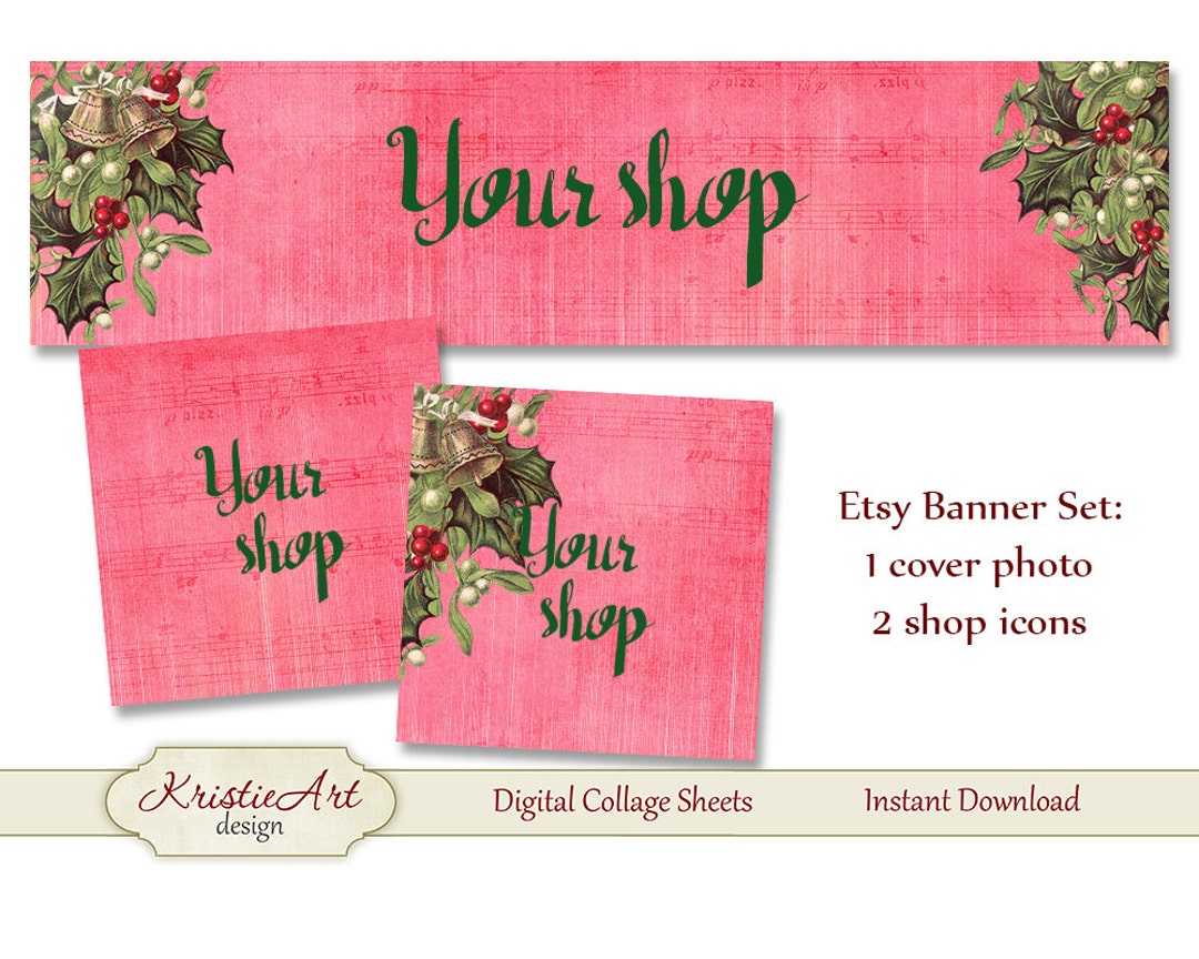 ETSY Shop Banner cover Photo Shop Icons Set L004. - Etsy
