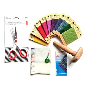 Mending Kit, Starter, Upcycled Yarn, Darning Kit, Mending Tools ...