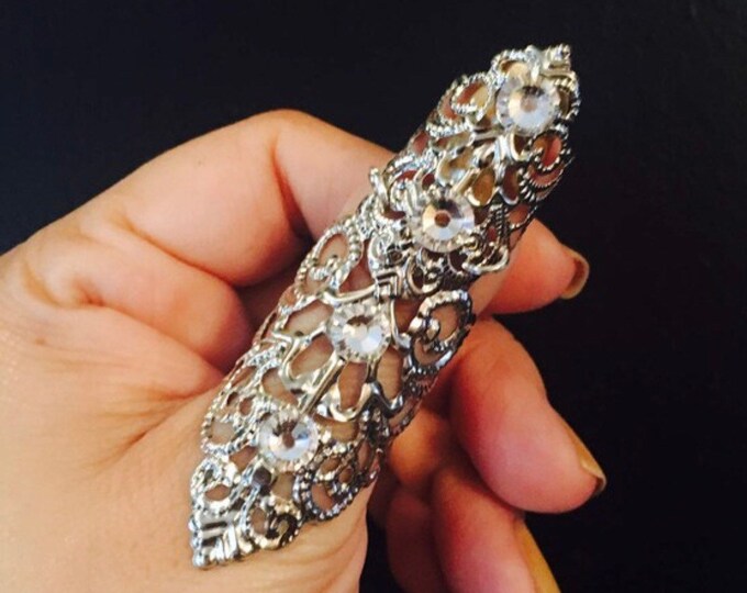 Arrow Rings and Claws for 1 Hand, 10pcs. 5 Rings, 5 Claws,nail Guards ...