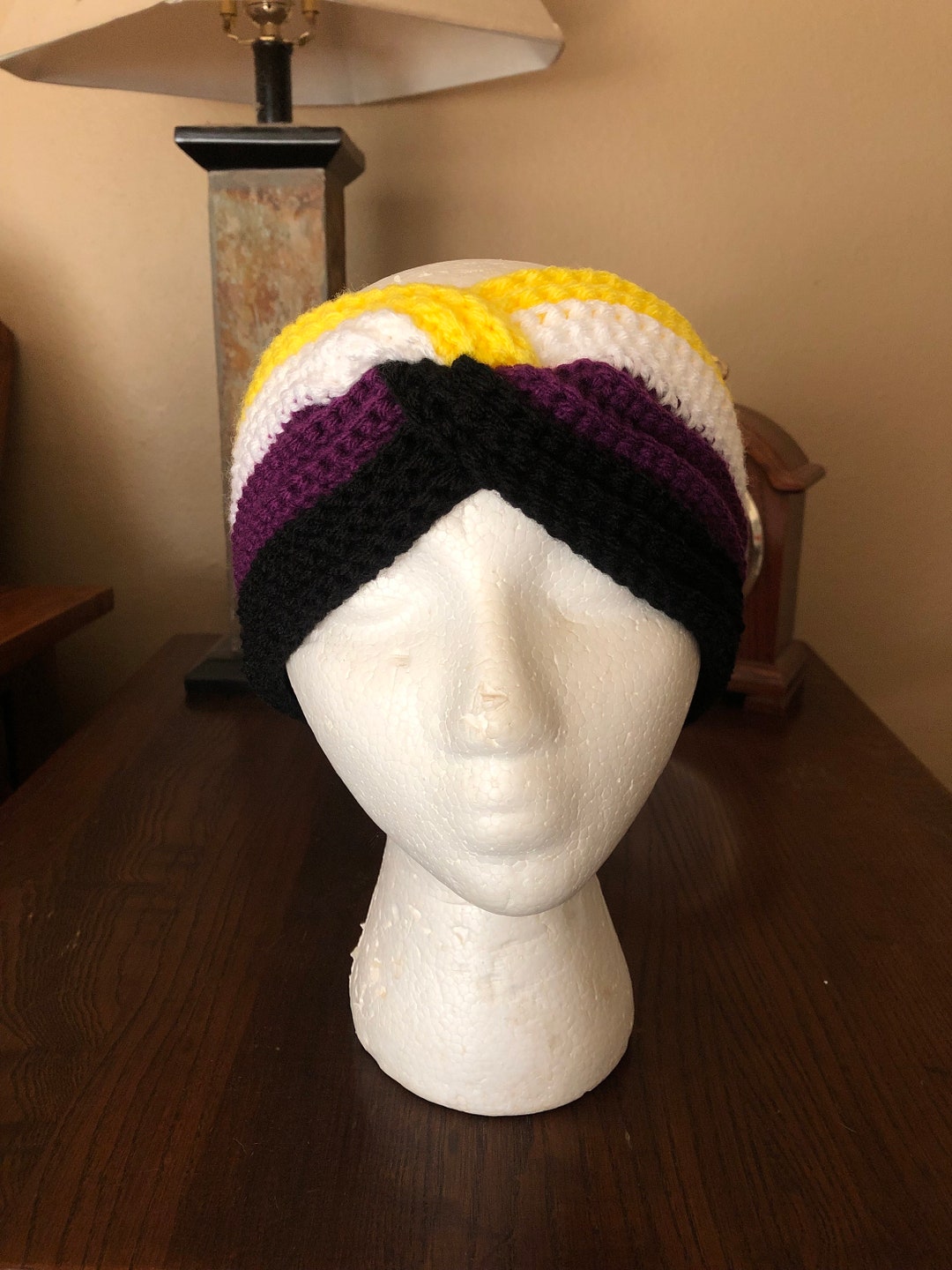 Nonbinary Pride Crochet Knotted Headband - Etsy