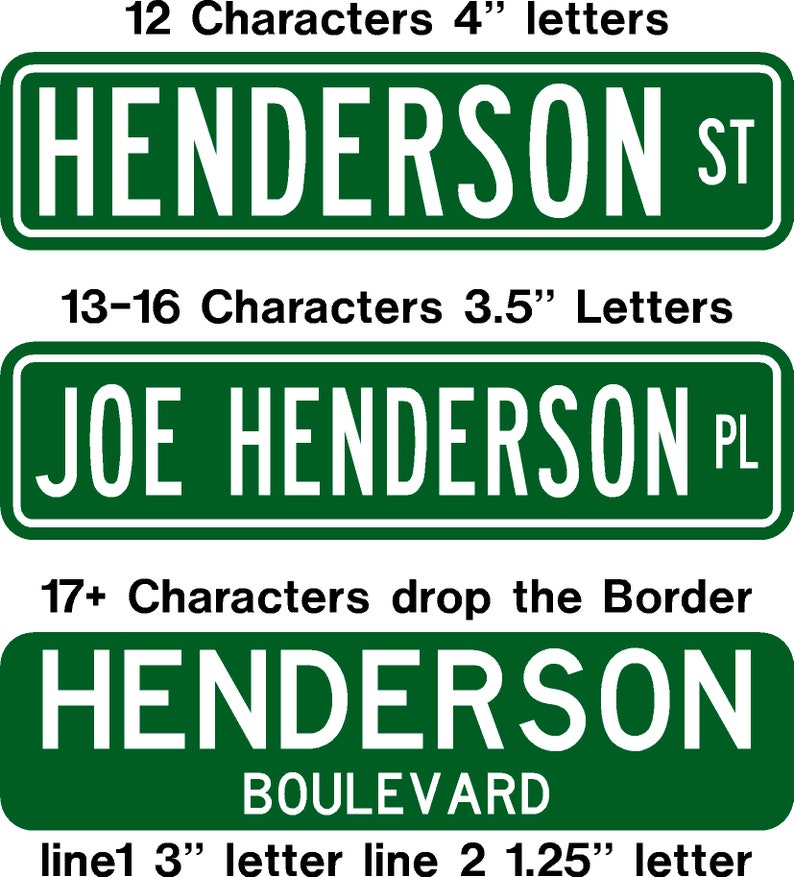 Personalized Street Sign Made to Order Personalized Street - Etsy