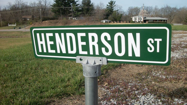 Personalized Street Sign Made to Order Personalized Street - Etsy