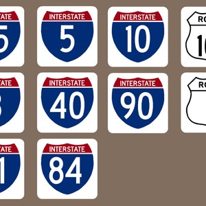 Personalized Interstate Freeway Sign Metal Wall Decor Man - Etsy