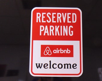 Airbnb Parking Sign | Etsy