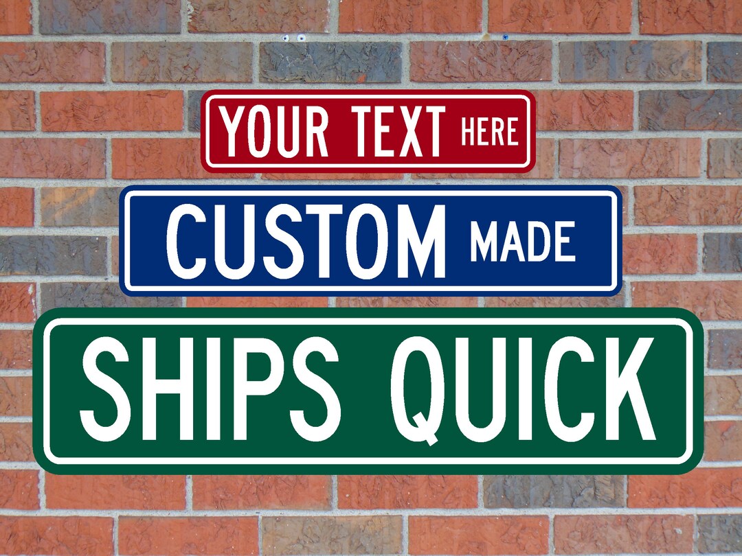 Personalized Street Sign, Name Sign, Road Sign, Available in 3 Sizes ...
