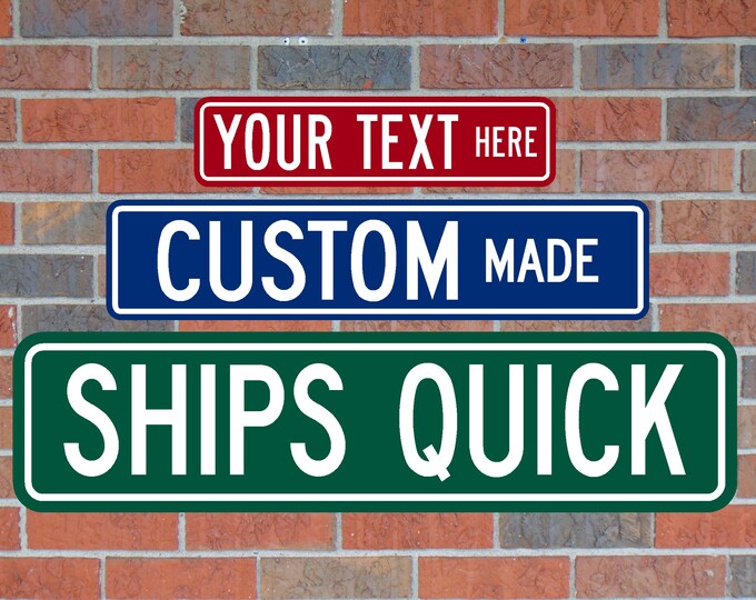 Personalized Street Sign, Name Sign, Road Sign, Available in 3 Sizes ...