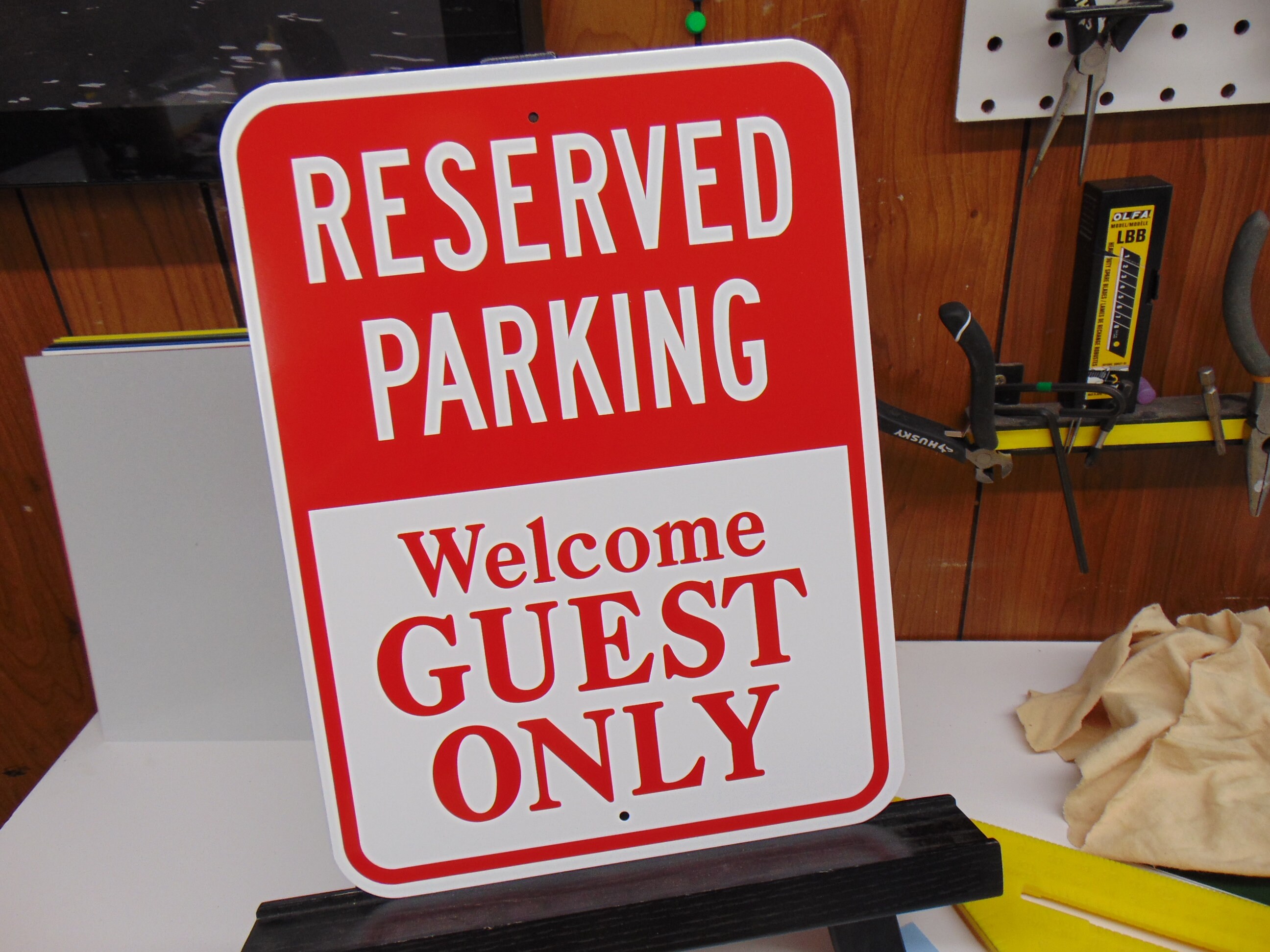 Reserved Parking Sign No Parking Made to Order Reserved | Etsy