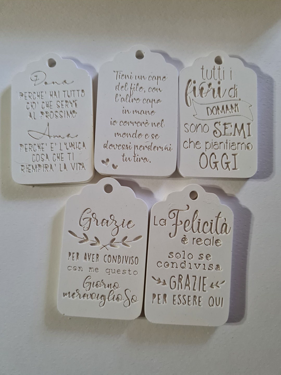 10 Scented Chalks Tags With Phrases, Placeholders With Phrases ...