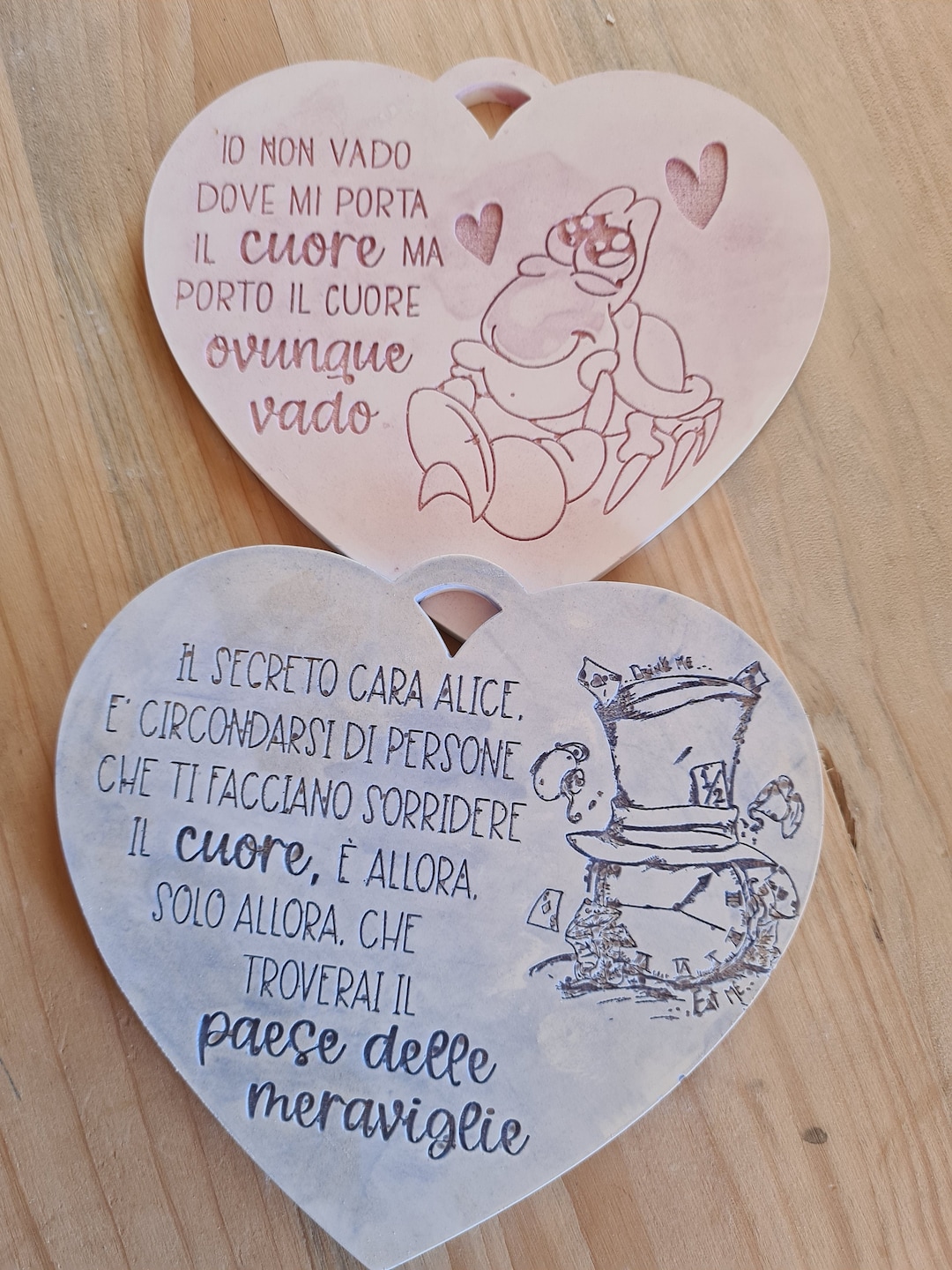 1 Heart Plate With Phrase the Secret Dear Alice and Surrounding ...