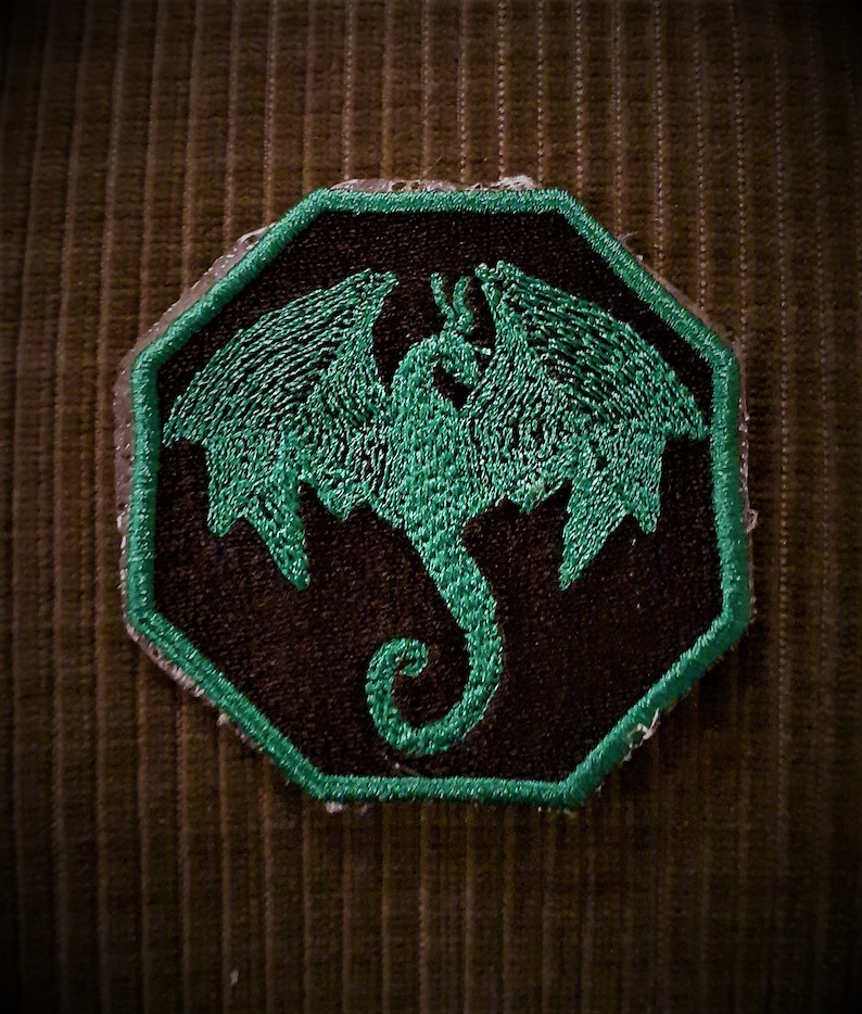 Green Dragon Patch - Etsy