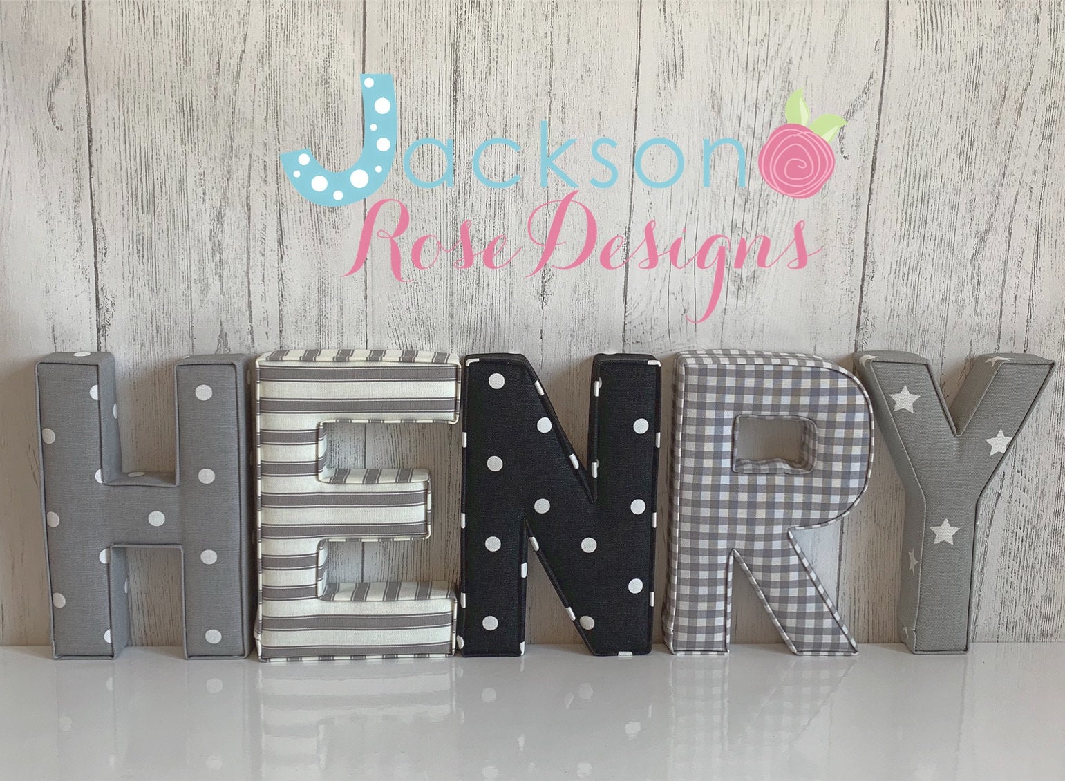 Fabric Letters Name Fabric Padded Letters A-Z - Etsy UK