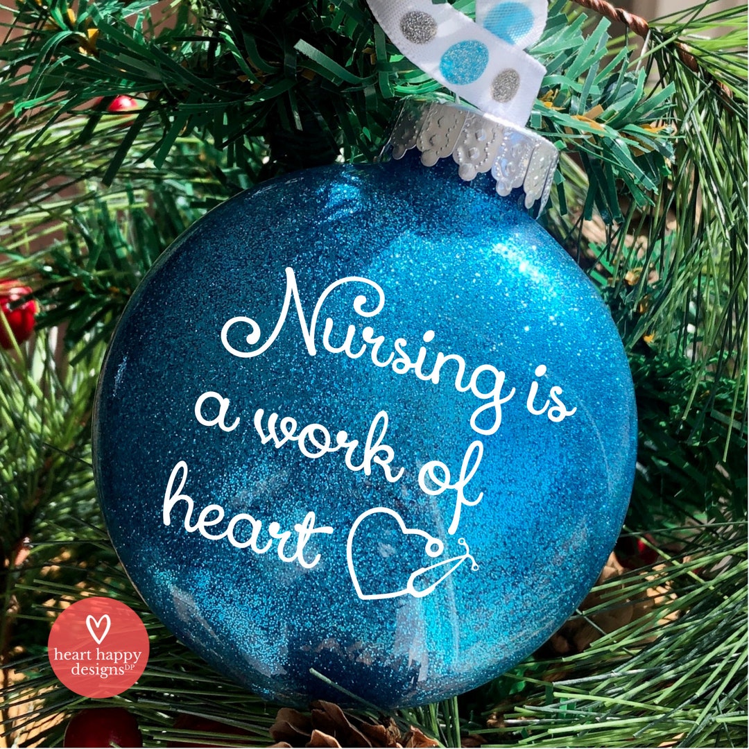 Personalized 2024 Nursing Christmas Tree Ornament - Unique Nurse ...