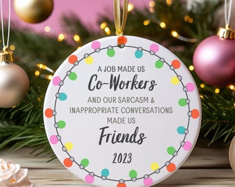 Coworker Funny Ornament Sarcastic Work Colleagues Gifts - Etsy