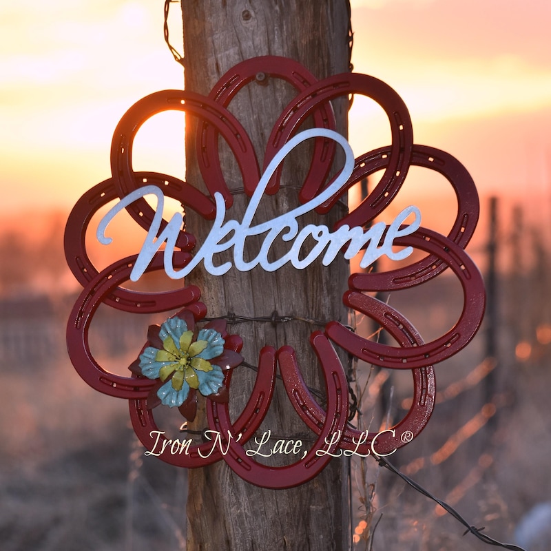 Horseshoe Welcome - Etsy