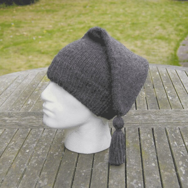 Grey Knit Hat - Etsy