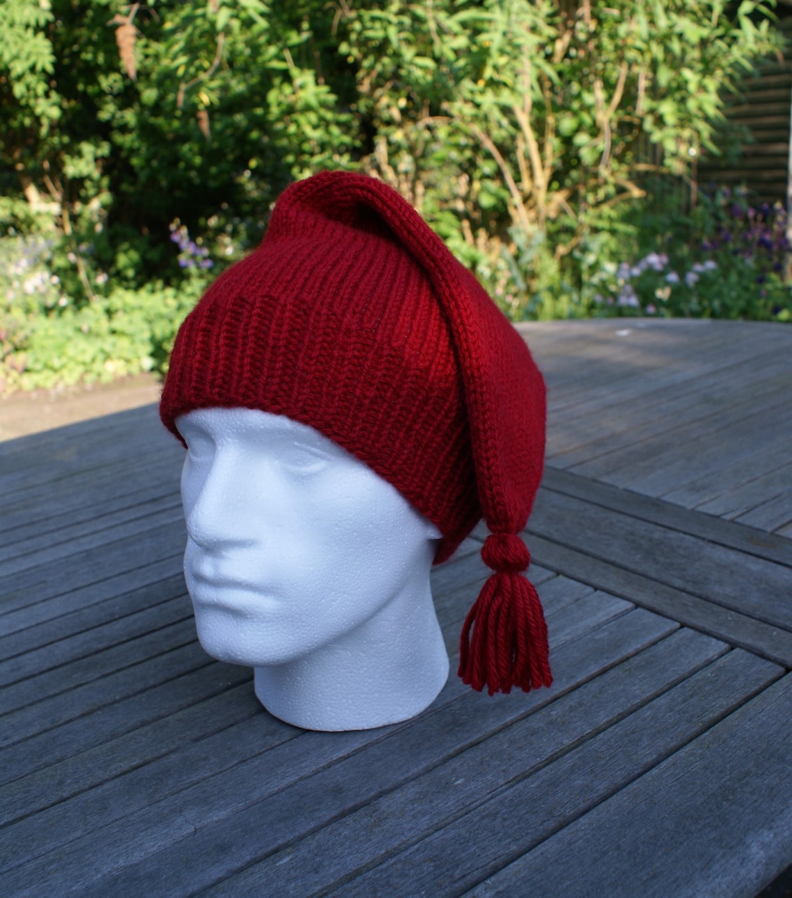 Hand Knit Canadian Voyageur Style Hat, Reenactment Hat, Historical Hat ...