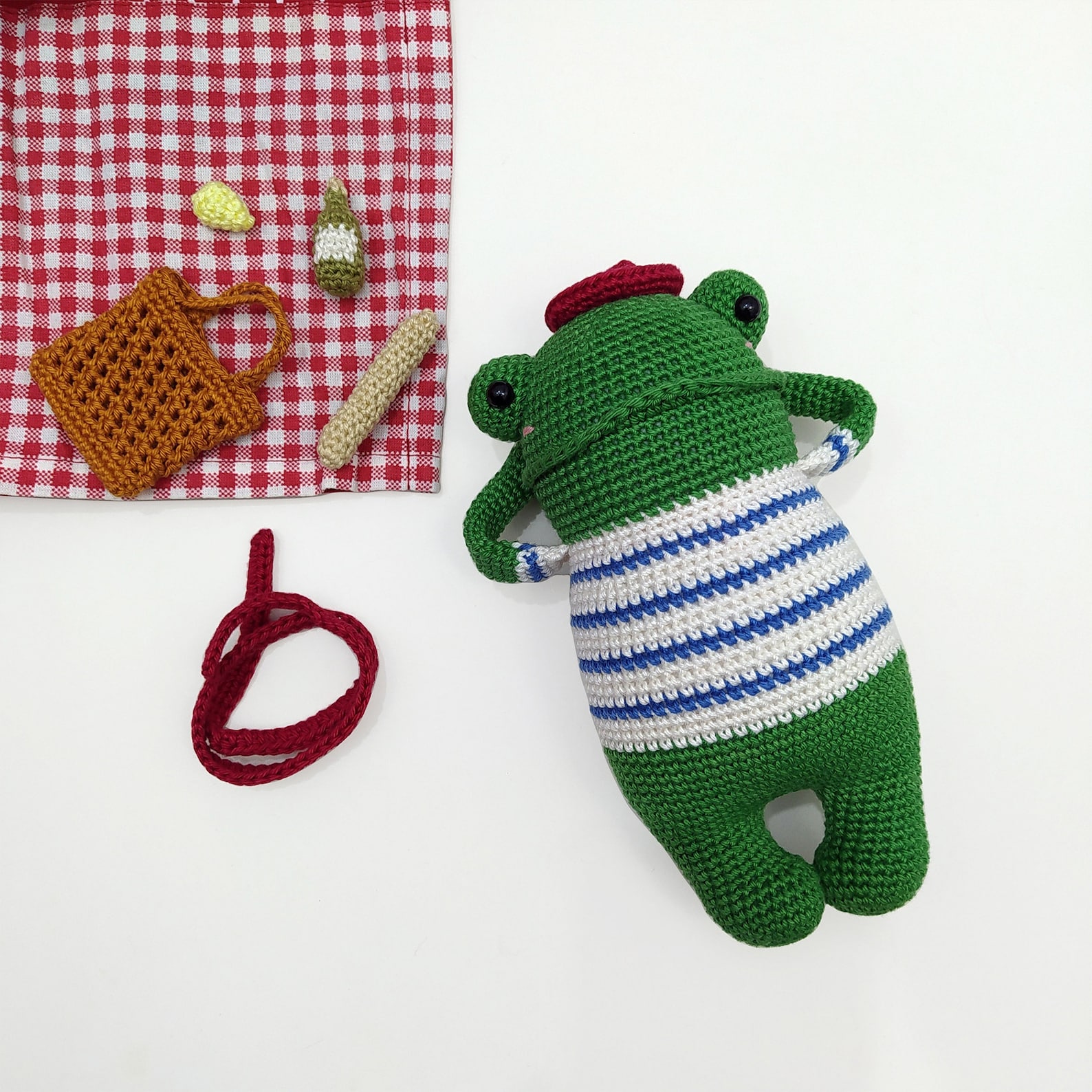 Crochet Frog Pattern Amigurumi Frog Pattern Frenchie the - Etsy