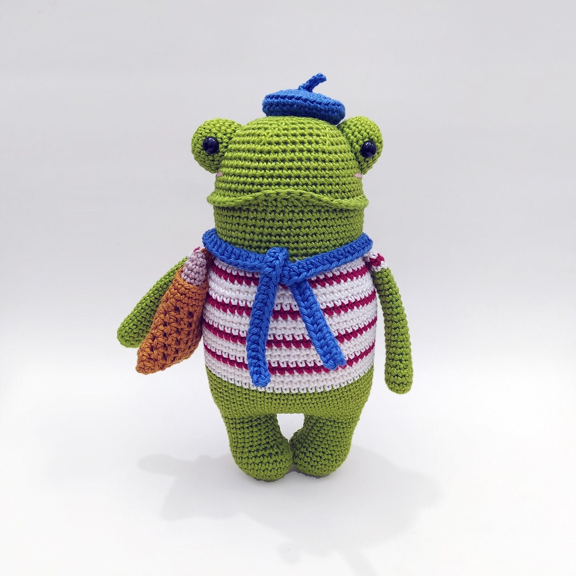Crochet Frog Pattern Amigurumi Frog Pattern Frenchie the - Etsy