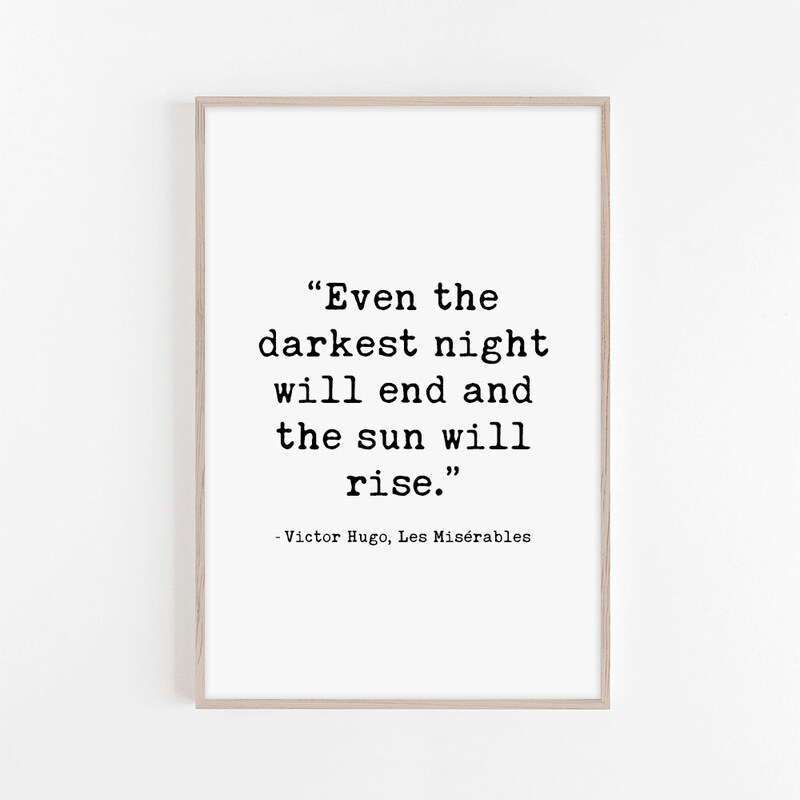 Victor Hugo Quote - Etsy