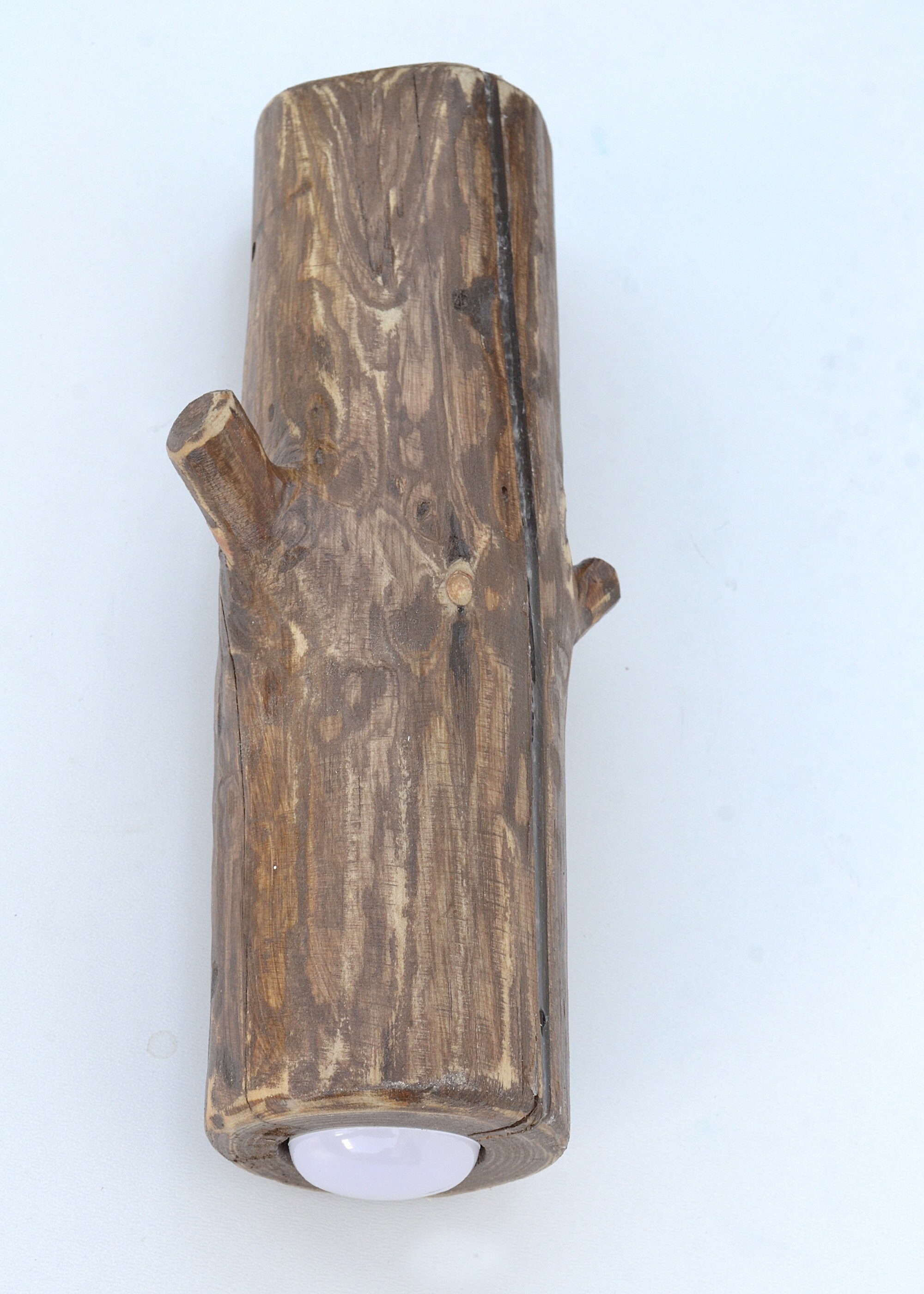 Pair of wooden wall lights set of sconces made of wood log | Etsy