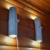 Wooden Sconce, Wall Light From Natural Log, Wall Fixtures, Driftwood ...