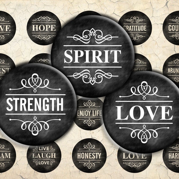 Chalkboard Words - Etsy