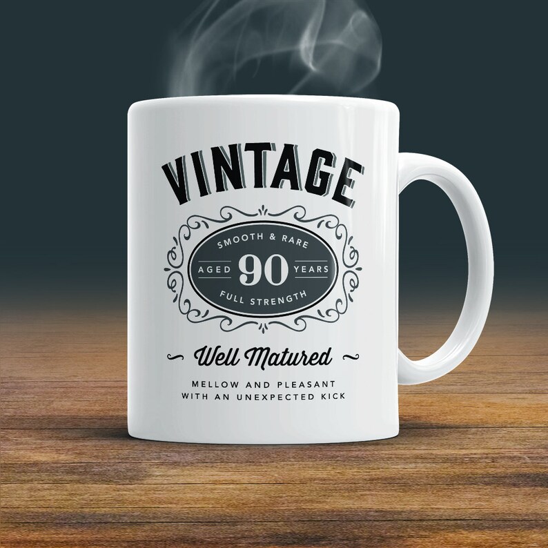 90th Birthday Mug for Coffee or Tea for Men and Women Gift - Etsy
