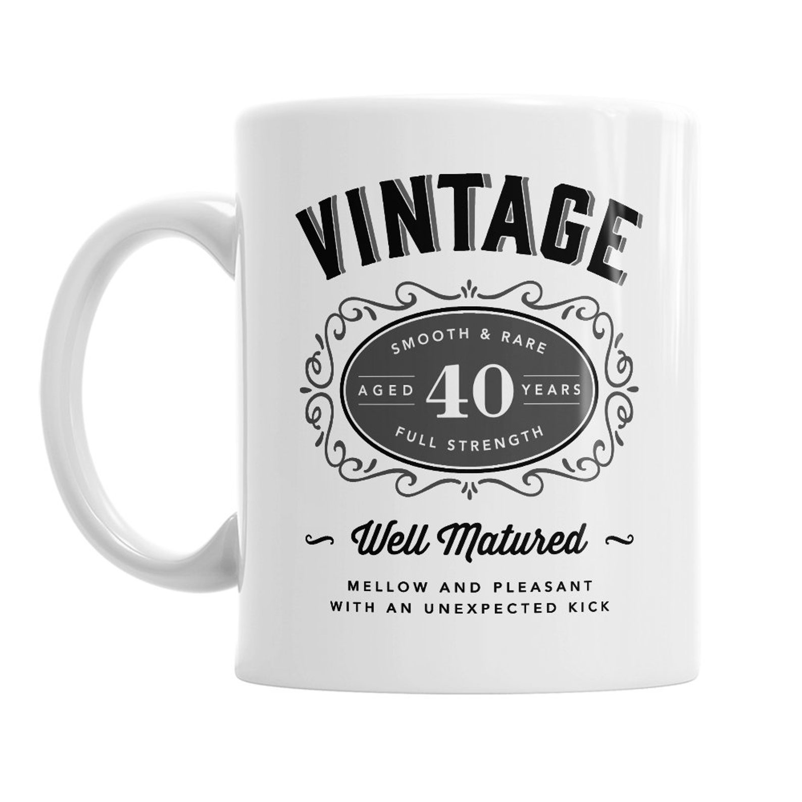 Vintage 40th Birthday Mug: Well Matured Coffee Cup - Etsy UK