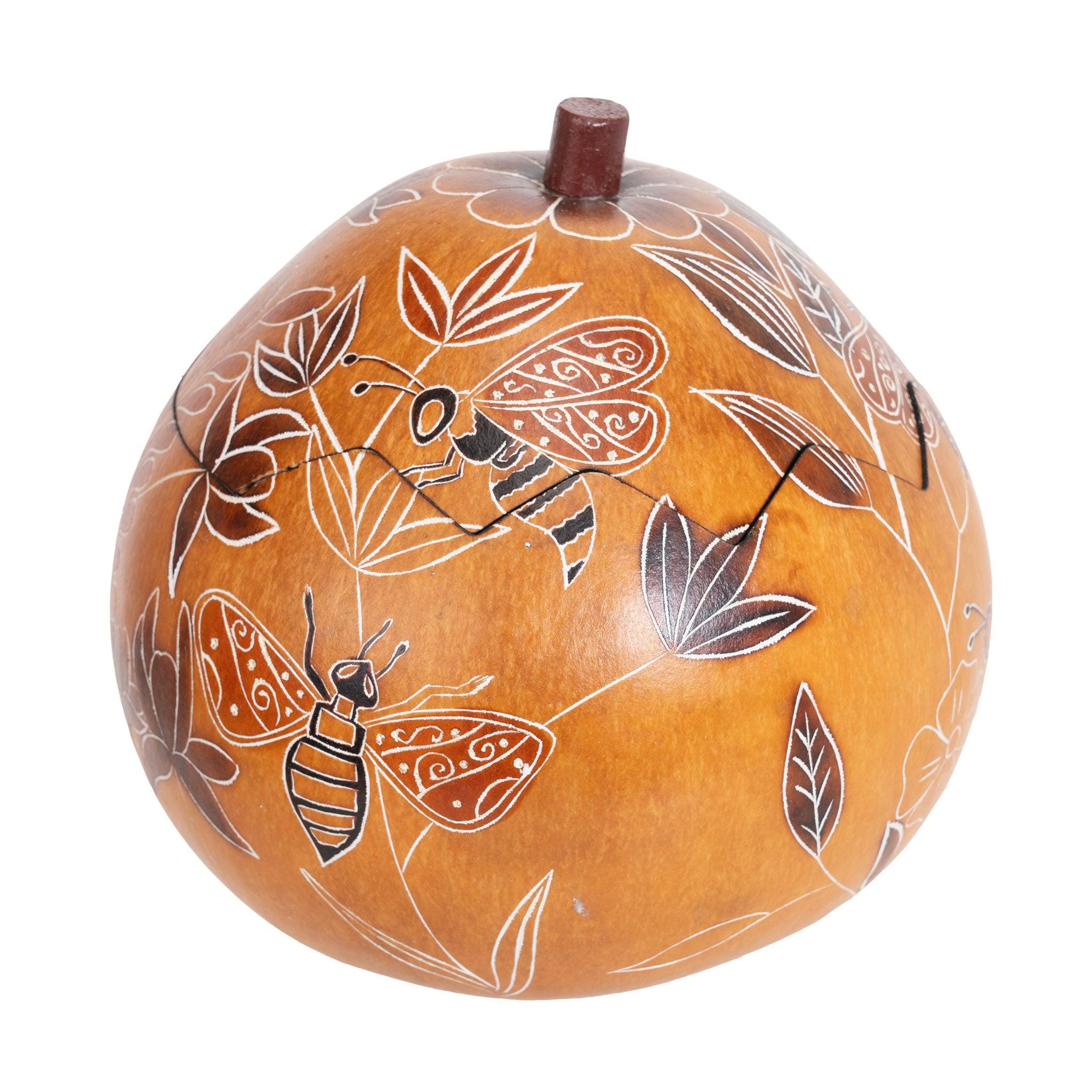 Bees & Wild Flowers - Medium Gourd Box - Etsy