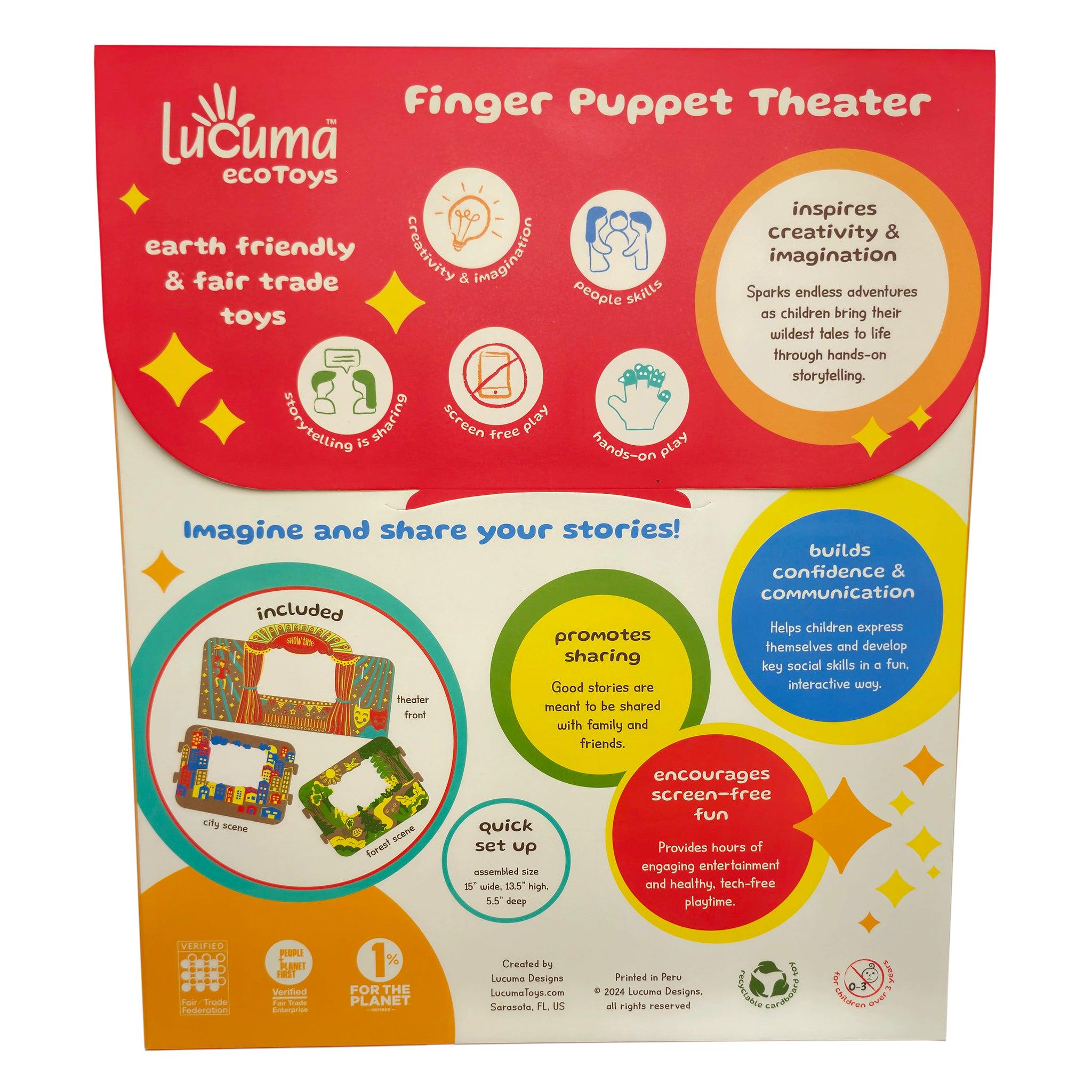 Finger Puppet Theater - Eco-friendly Cardboard Toy - Etsy