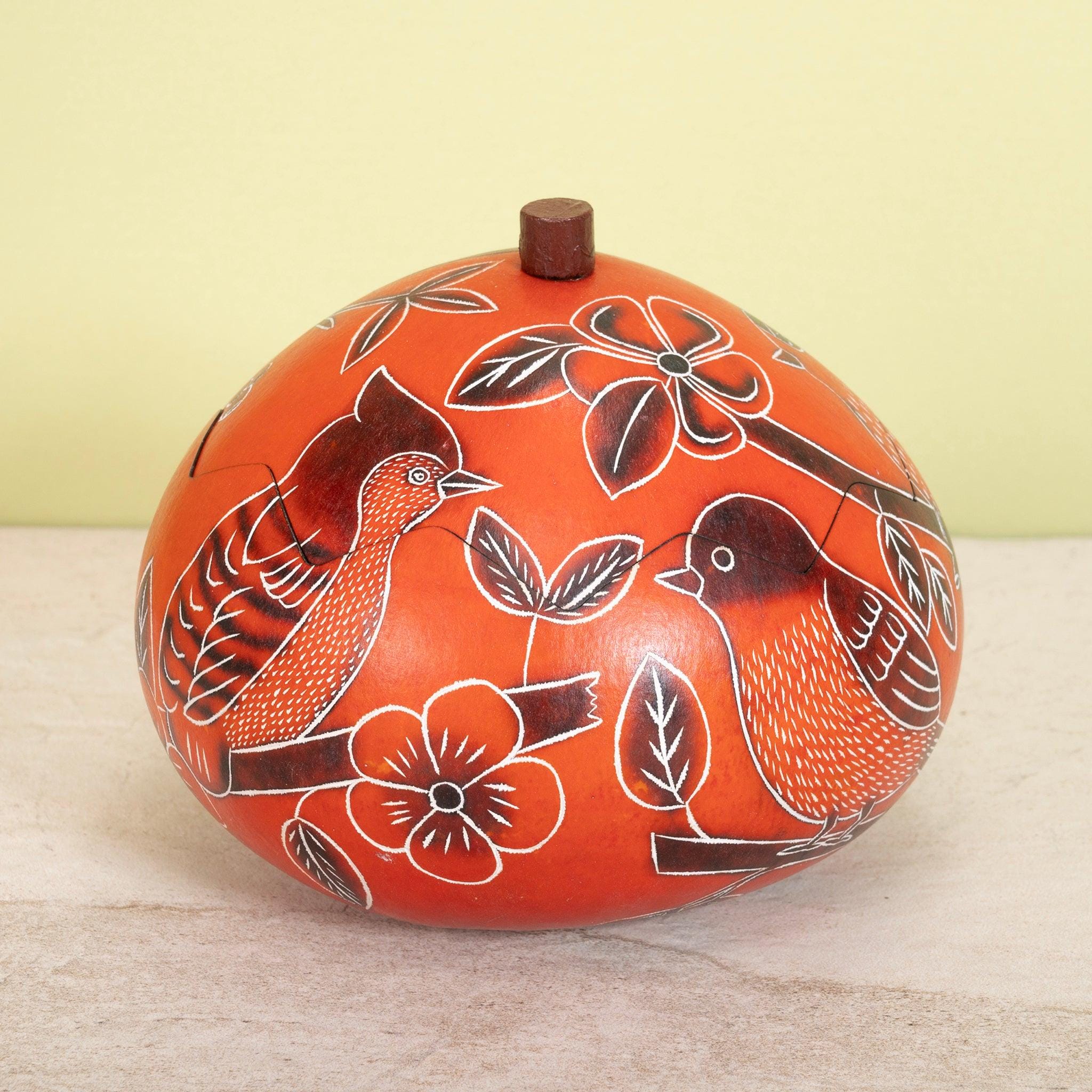 Backyard Birds - Medium Gourd Box - Etsy