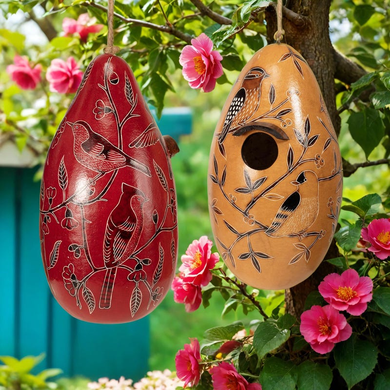 Gourd Bird House - Etsy