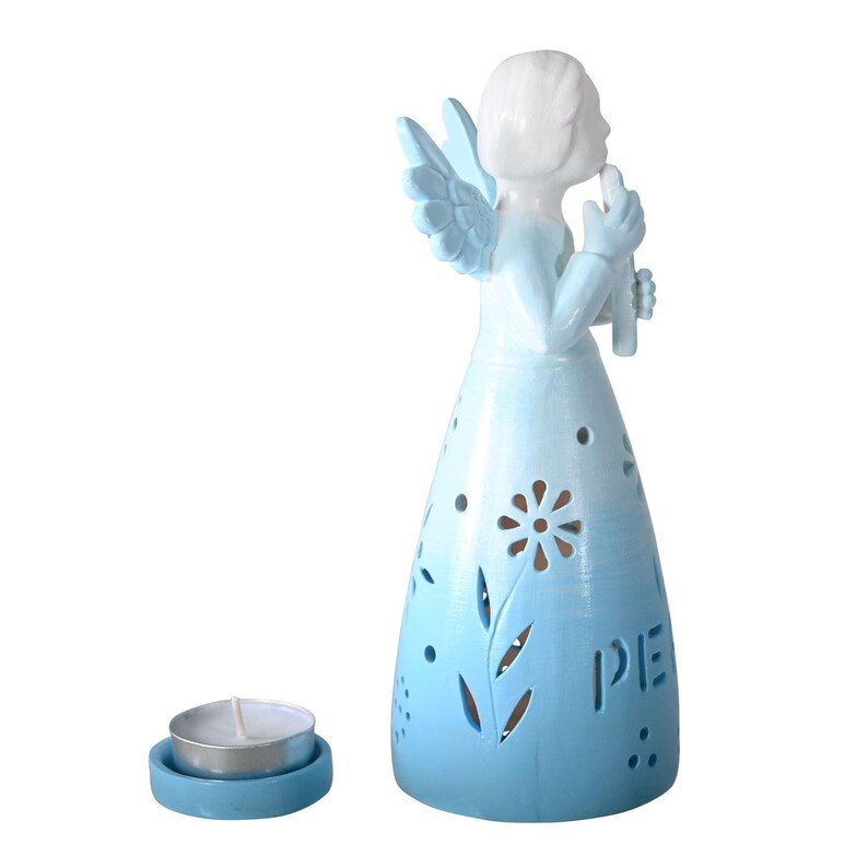 Angel of Peace Ceramic Luminary - Etsy