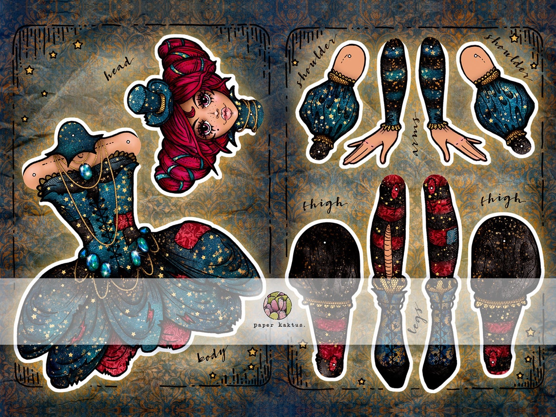 Josephine Doll Download, Paper Doll Download, Paper Doll Printable ...