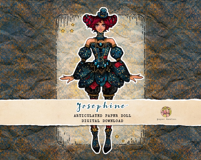 Josephine Doll Download, Paper Doll Download, Paper Doll Printable ...