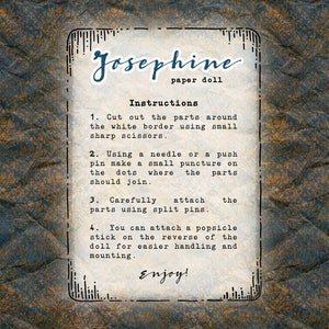 Josephine Doll Download, Paper Doll Download, Paper Doll Printable ...