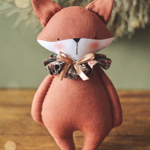 Fox Sewing Pattern and Tutorial, Fox Sewing Instructions, Handmade Fox ...