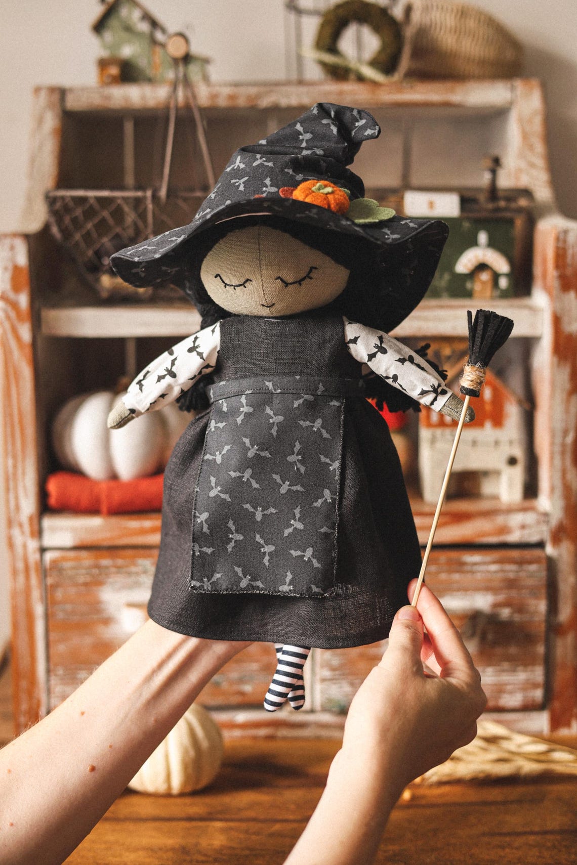 Witch Doll Pattern and Sewing Tutorial, Witch Doll Sewing Pattern ...