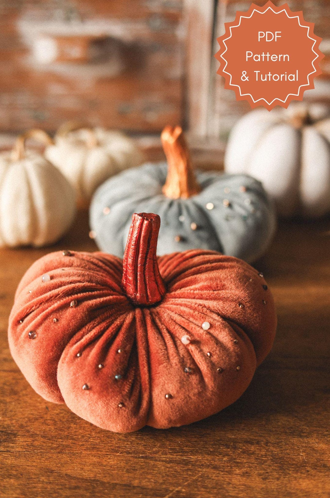 Pumpkin Pattern PDF, Pumpkin Sewing Pattern, Pumpkin DIY, Halloween ...