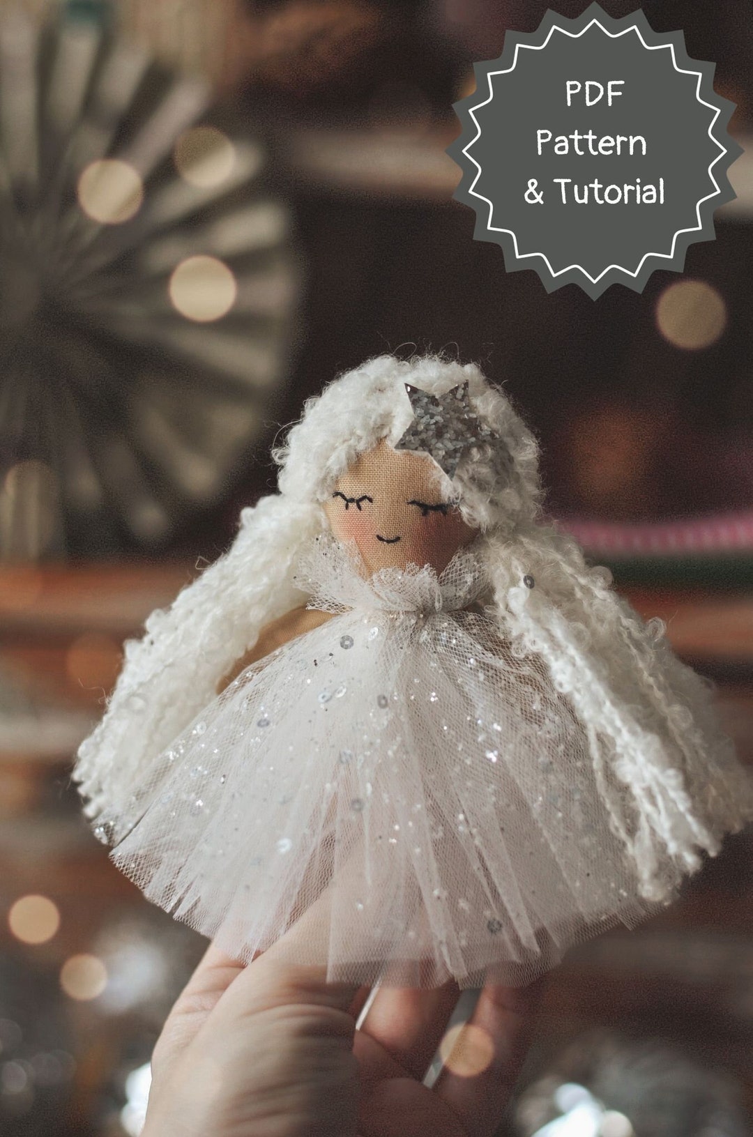 Mini Doll Pattern, Mini Doll Sewing Pattern, Angel Doll Pattern, Angel ...