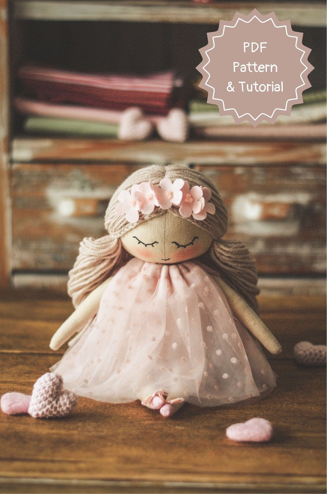 Handmade Doll Sewing Pattern and Tutorial, Doll Sewing Pattern Pdf ...